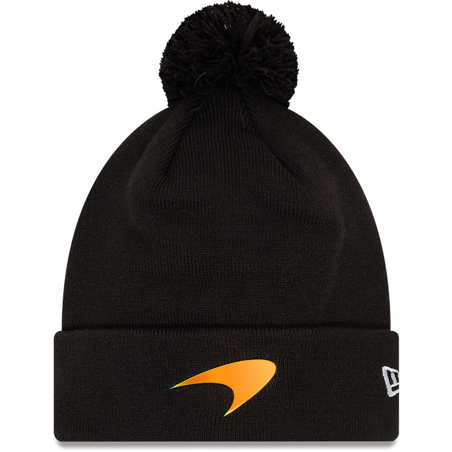 McLaren F1™ Team Iridescent Logo Knitted Unisex Winter Beanie Pom - Bl ...
