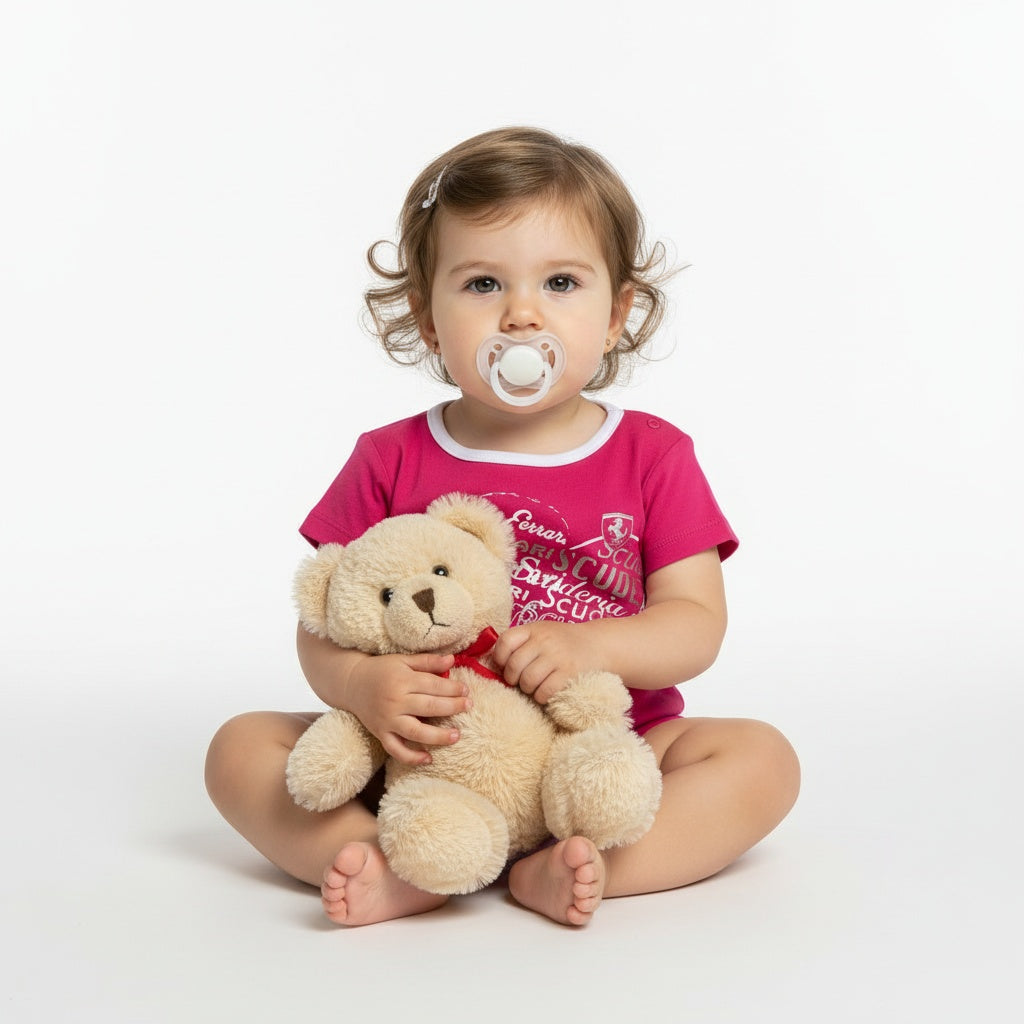 Scuderia Ferrari F1™ Team Infant Girl 'SF' Big Heart T-Shirt - White/P ...